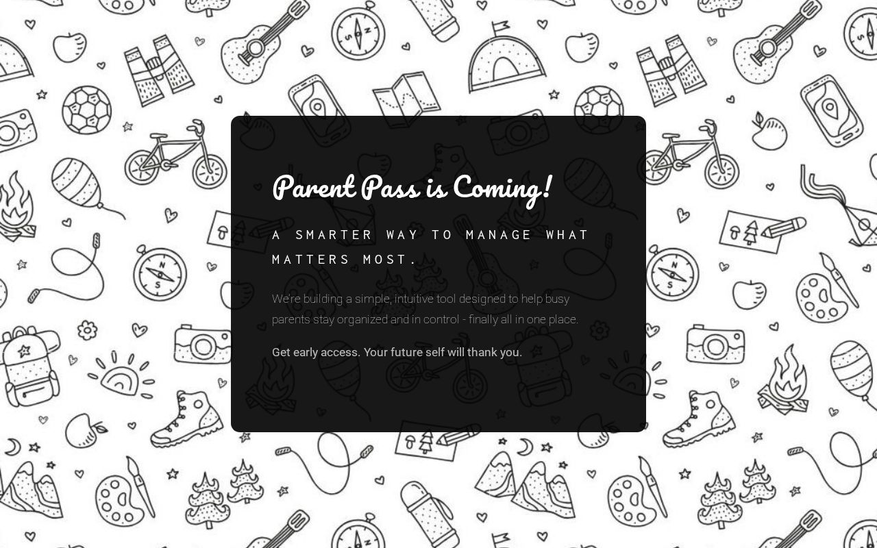ParentPass is coming!